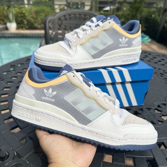 adidas | Shoes | Adidas Forum Low Tt White Crew Blue Mens Athletic ...